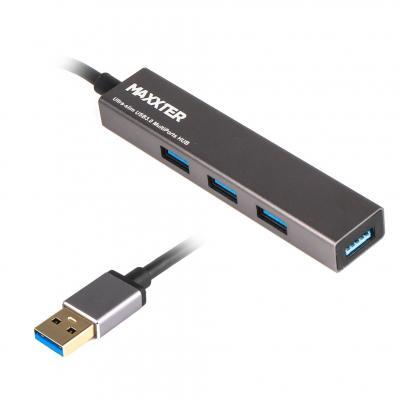 Концентратор Maxxter USB 3.0 Type-A 4 ports grey (HU3A-4P-02) (1389230). Купити за вигідною ...